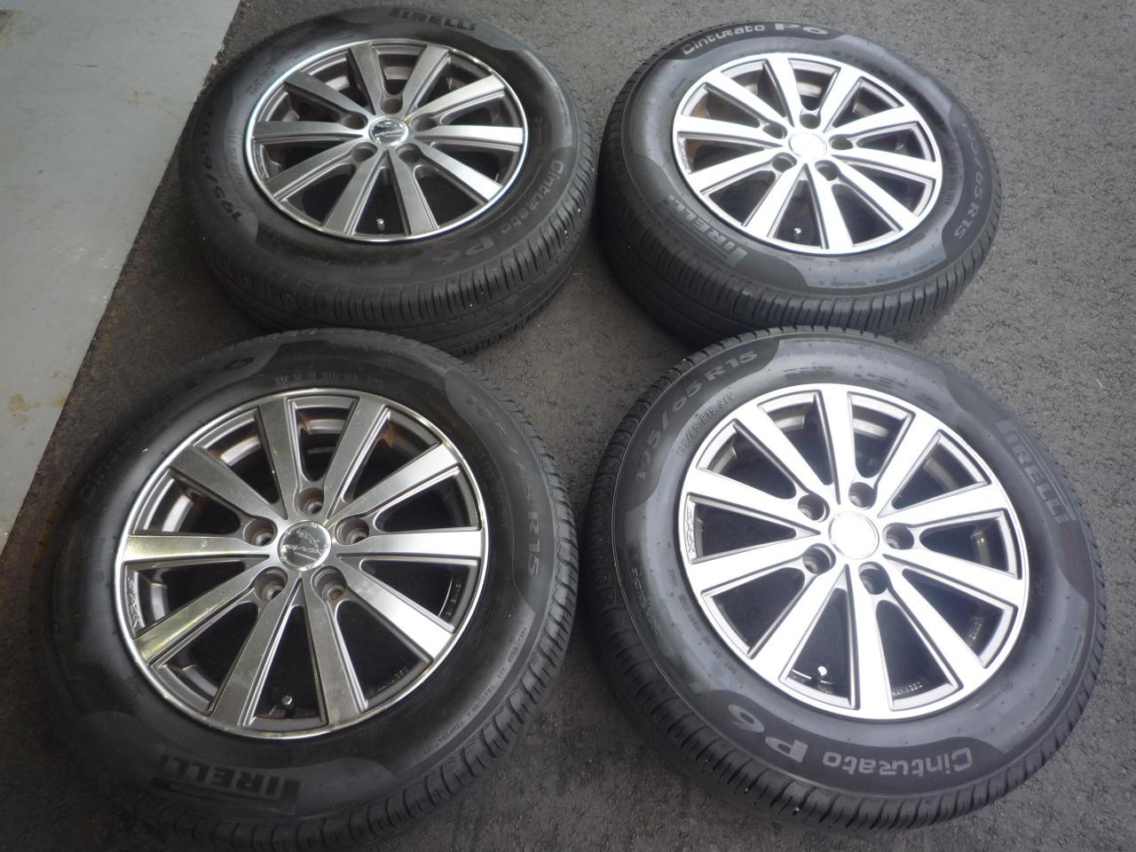 ★キャンペーン特価★KYOHO SMACK VI-R + PIRELLI P6 | カー用品 タイヤホイールセット 15インチタイヤホイールセットを通販で購入する | 中古カー＆バイク用品の ...