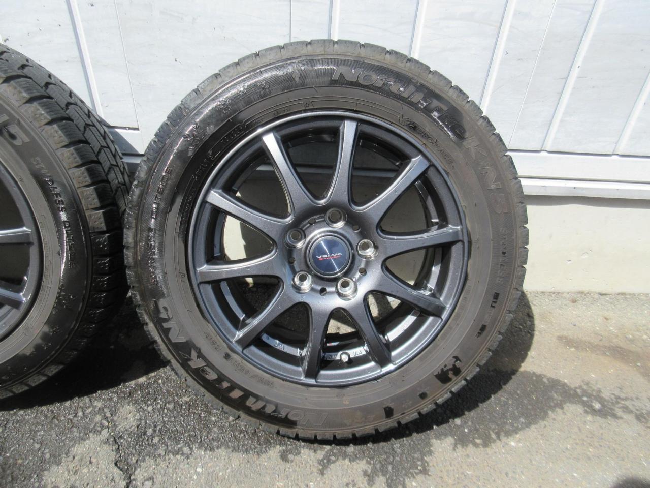 【weds】 VELVA 10本スポーク + 【AUTOBACS】NorthTrek N5 | カー用品 スタッドレスタイヤホイールセット 15インチスタッドレスタイヤホイールセットを通販で ...