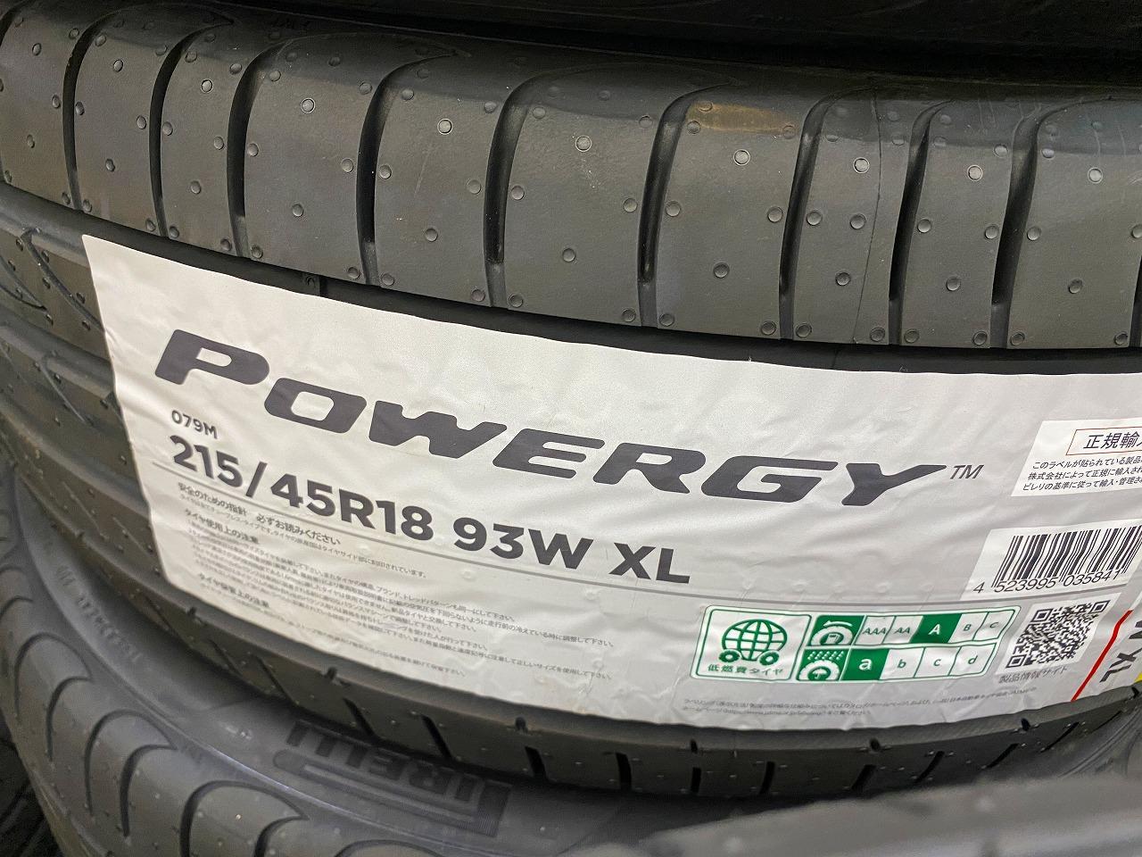 PIRELLI(ピレリ) POWERGY 215/45R18 4本 | カー用品 タイヤ 18インチタイヤを通販で購入する | 中古カー＆バイク用品の販売ならアップガレージ