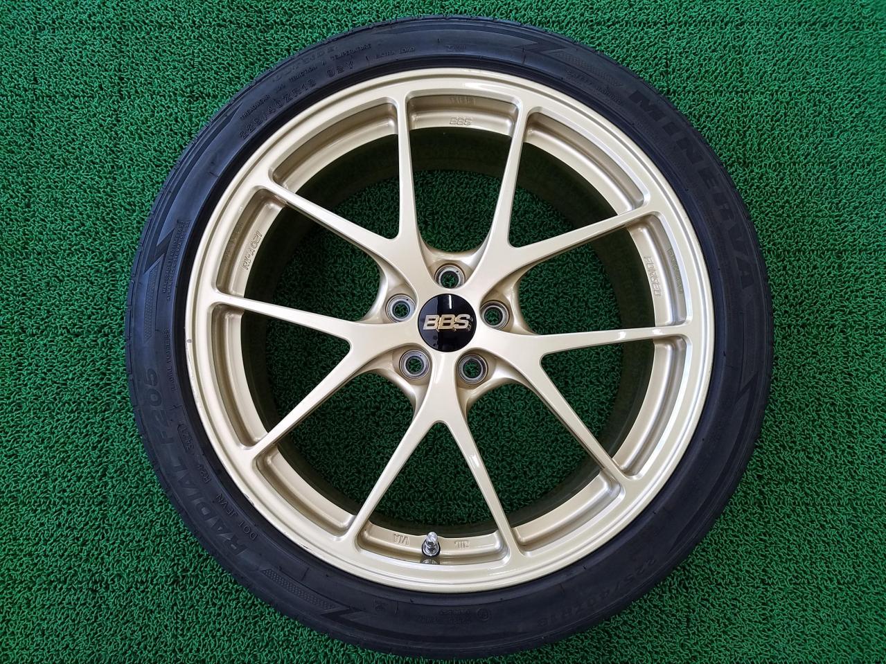 BBS RI-A021 + MINERVA F205 | カー用品 タイヤホイールセット 18インチタイヤホイールセットを通販で購入する | 中古カー＆バイク用品の販売ならアップガレージ