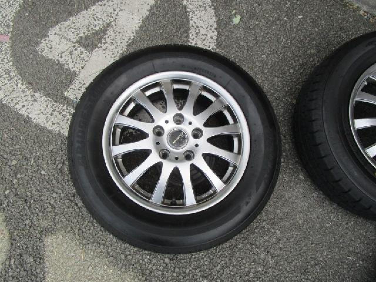 HOT STUFF Exceeder EX12 (5HOLE) + BRIDGESTONE NEXTRY + BRIDGESTONE NEWNO ※1本銘柄違い、4本残溝、セリアルバラバラです ...
