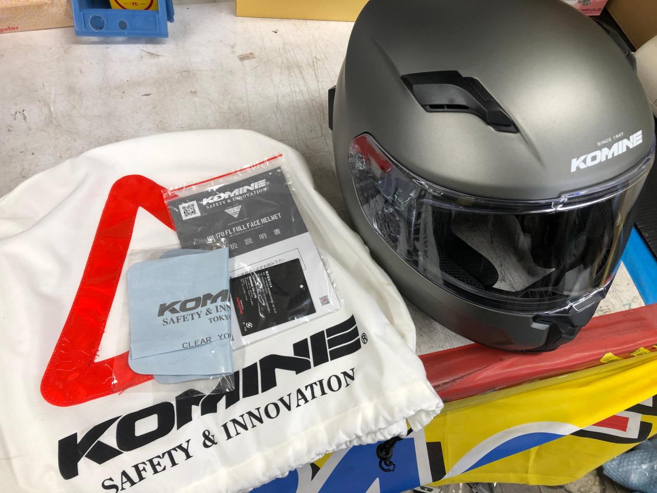 【KOMINE】 HK-170 フルフェイス XLサイズ | バイク用品 ヘルメット フルフェイス(二輪)を通販で購入する | 中古カー＆バイク用品の販売ならアップガレージ