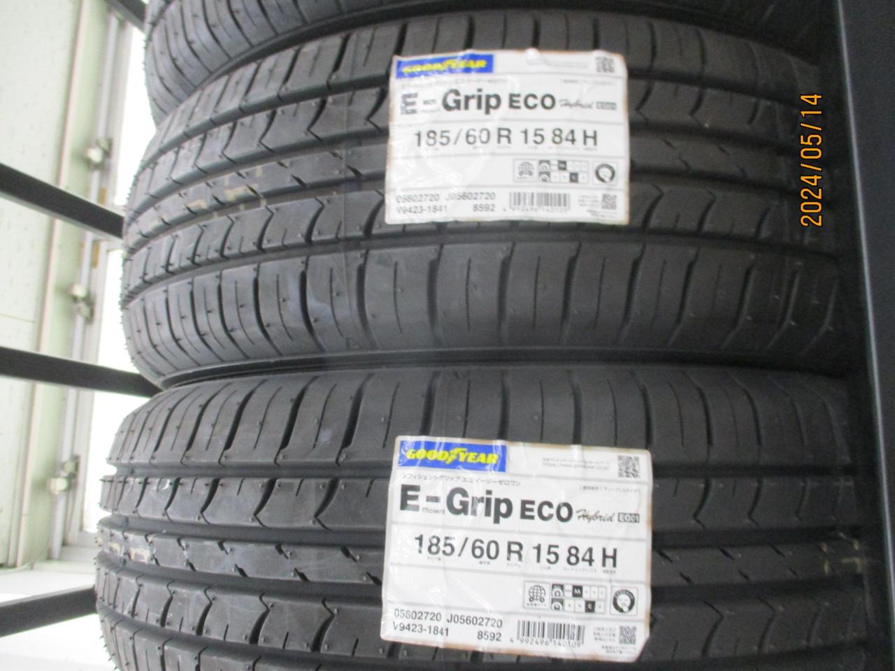 GOODYEAR(グッドイヤー) E-Grip ECO EG01 185/60R15 | カー用品 タイヤ 15インチタイヤを通販で購入する | 中古カー＆バイク用品の販売ならアップガレージ