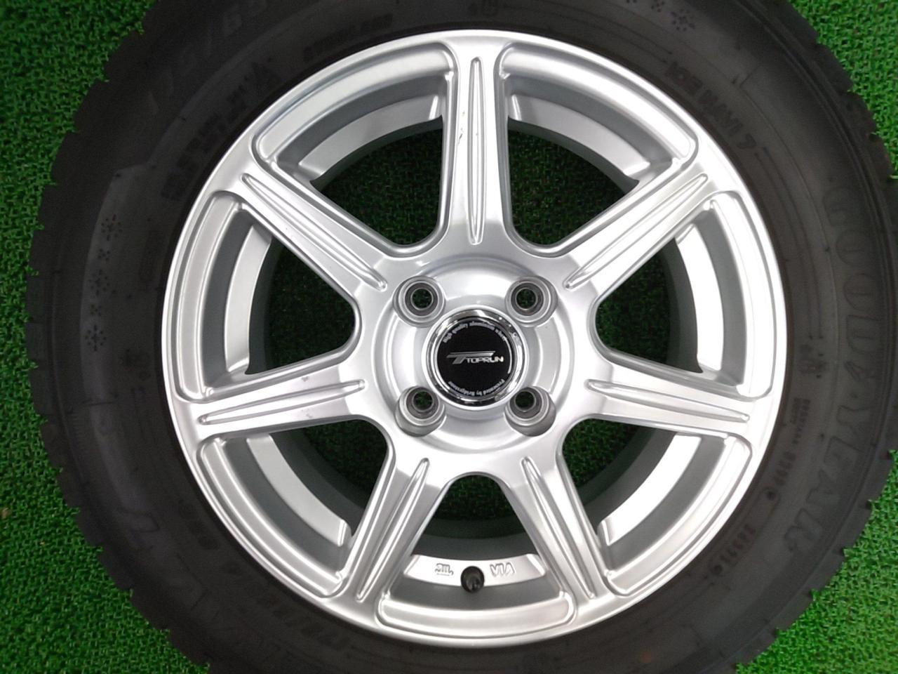 BRIDGESTONE(ブリヂストン) TOPRUN R7 + GOODYEAR ICE NAVI7 | カー用品 スタッドレスタイヤホイールセット 14インチスタッドレスタイヤホイールセット ...