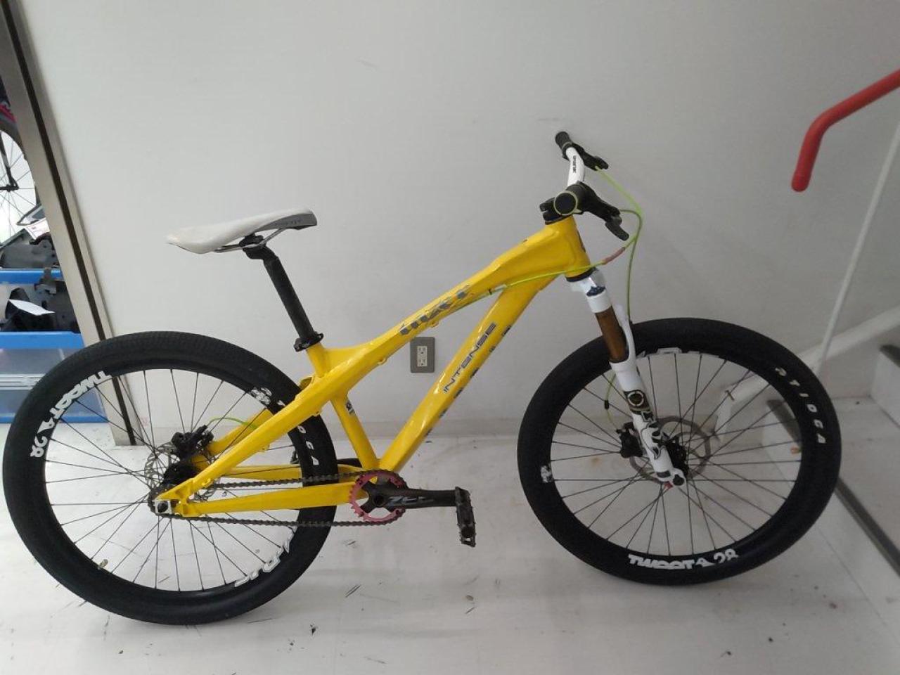 【わけあり現状販売】INTENSE TAZER HT ダートジャンプ 26インチ シングルギア アルミMTB イエロー 適正身長:150 ...