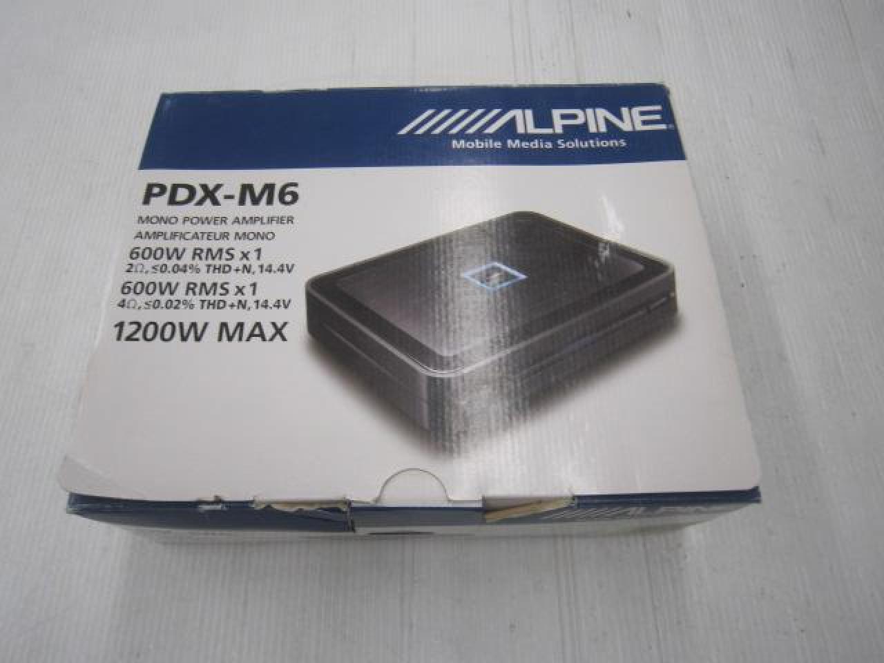 ALPINE PDX-M6 パワーアンプ X06481 | カー用品 アンプを通販で購入する | 中古カー＆バイク用品の販売ならアップガレージ
