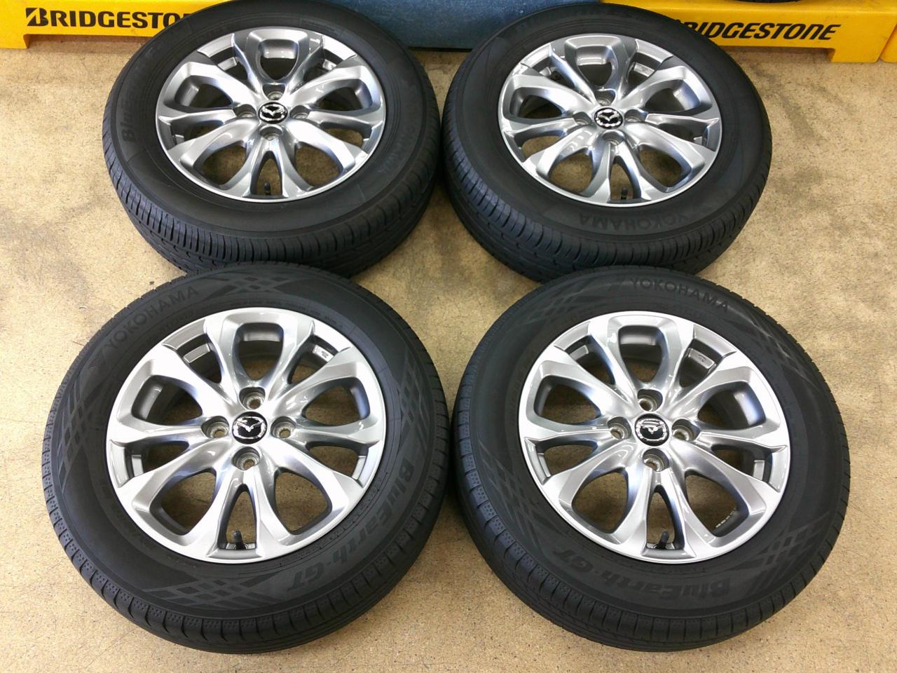 MAZDA DJ系 デミオ 純正 + YOKOHAMA BluEarth-ES E32 88S/-GT AE51 88S | カー用品 タイヤ ...