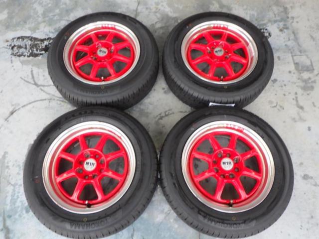 【令和6年12月限界プライスダウン♪】5ZIGEN(ゴジゲン) N1R レッド8本スポークホイール + YOKOHAMA(ヨコハマ) ES31 ...