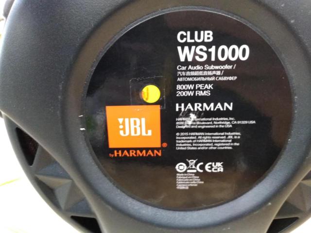 JBL CLUB WS1000 10インチサブウーハー | 中古品 | アップガレージ 尾張旭店 | カー用品 スピーカー サブウーハー ...