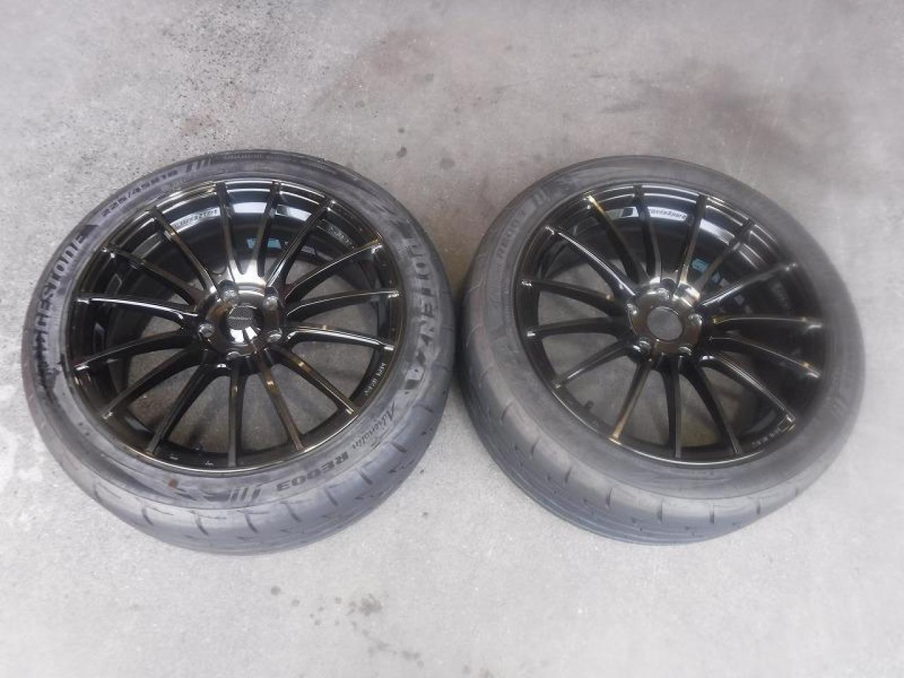 【2本セット】【weds(ウェッズ)】WedsSport(スポーツ) SPORT SA-15R (5HOLE)+【BRIDGESTONE】POTENZA Adrenalin RE003 ...