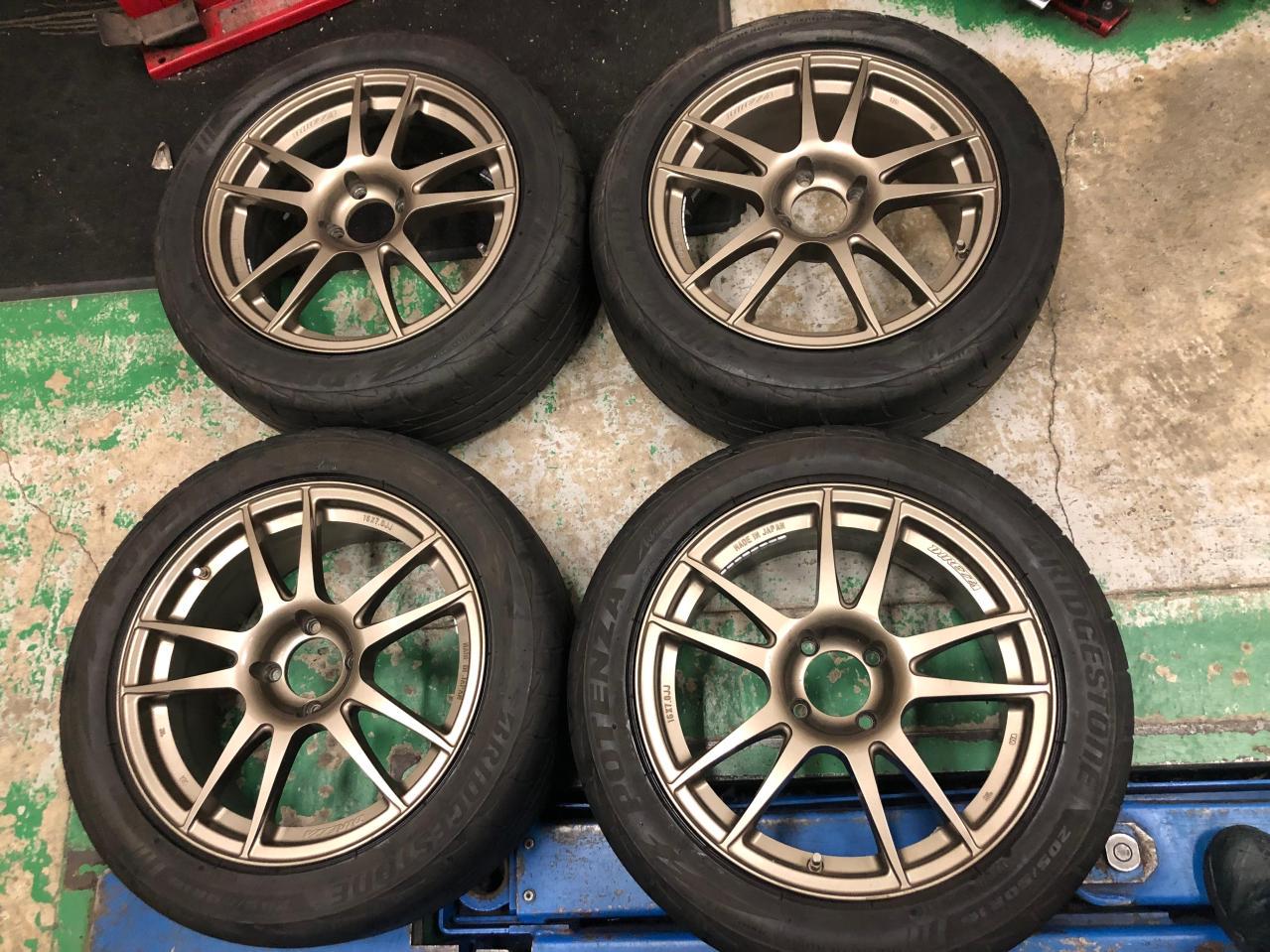 DUNLOP(ダンロップ) DIREZZA(ディレッツァ) RSC + BRIDGESTONE(ブリヂストン) POTENZA ...