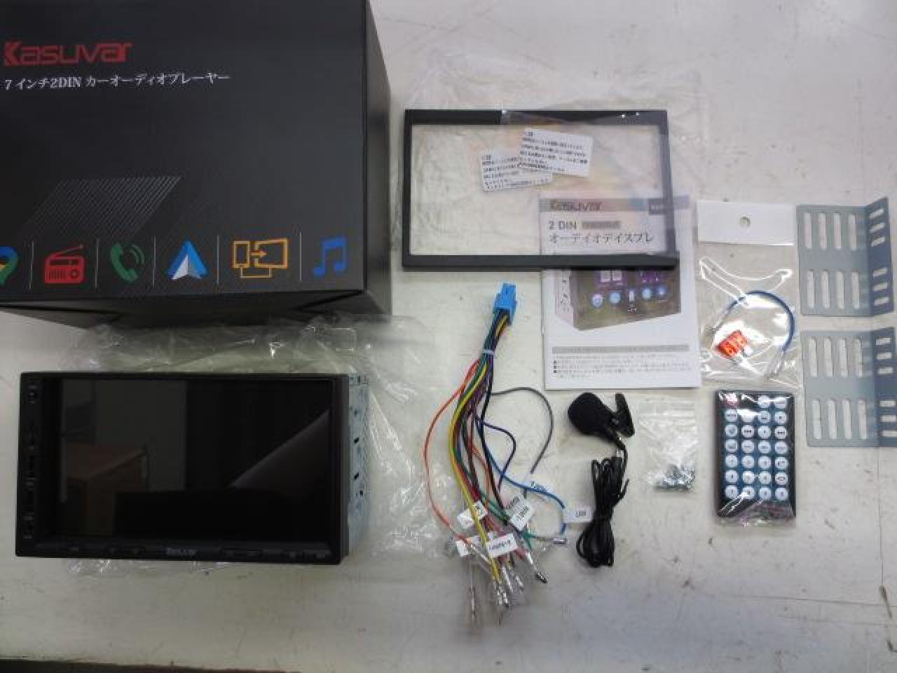 kasuvar[KAR7] 2DINディスプレイオーディオ ★Apple CarPlay/Android Auto対応★ | カー用品 ヘッドユニット USB/i-Podチューナーを通販で購入 ...