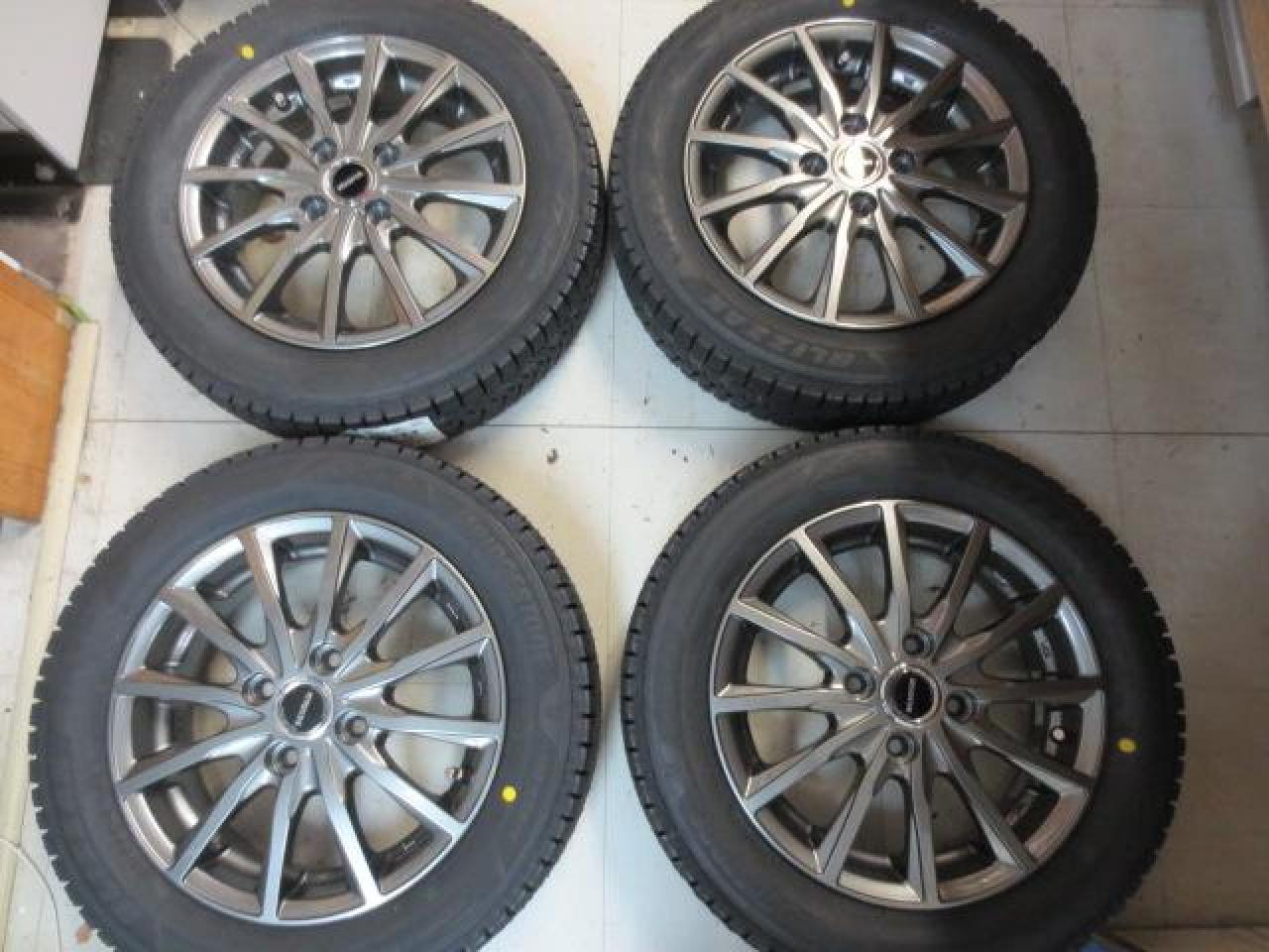 BRIDGESTONE BALMINUM(バルミナ) AR12+BRIDGESTONE BLIZZAK VRX3 | カー用品 スタッドレスタイヤホイールセット 14インチスタッドレスタイヤ ...