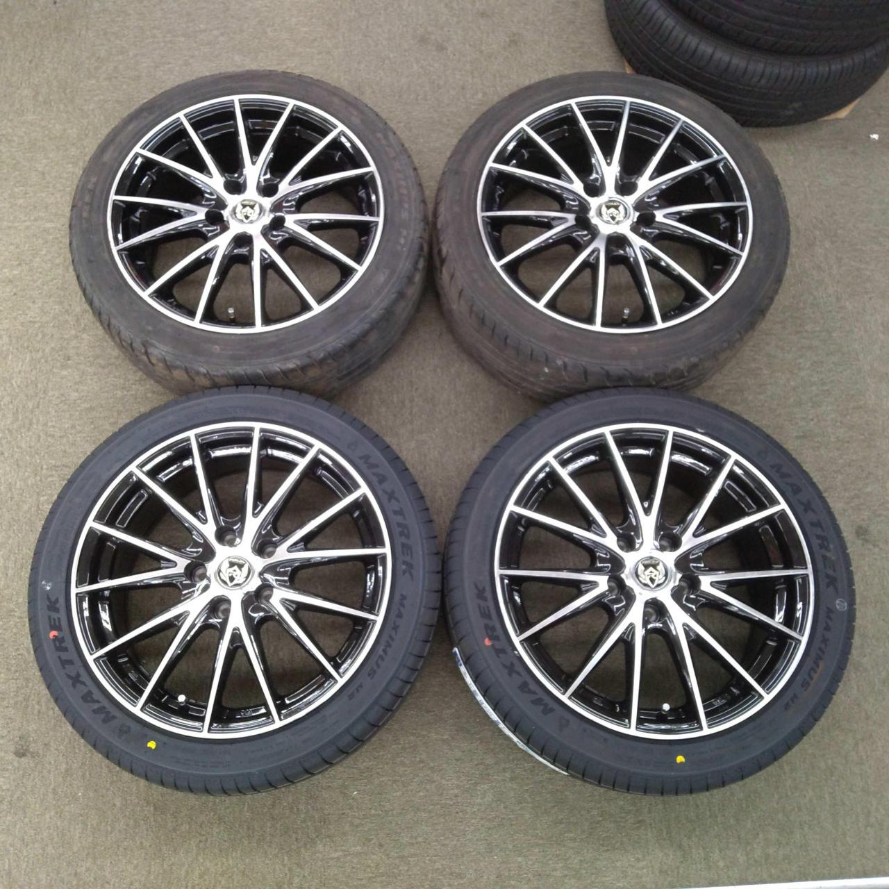★最終値下げ★weds(ウェッズ) RIZLEY(ライツレー) BM (5HOLE)+MAXTREX M1 | カー用品 タイヤホイールセット ...