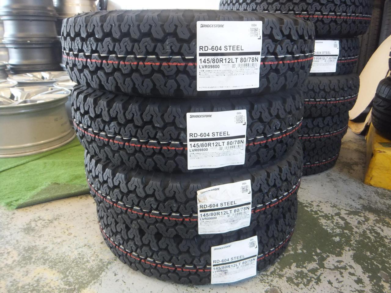 【BRIDGESTONE】RD-604 STEEL 145/80R12 LT 4本セット | カー用品 タイヤ 12インチタイヤを通販で購入 ...