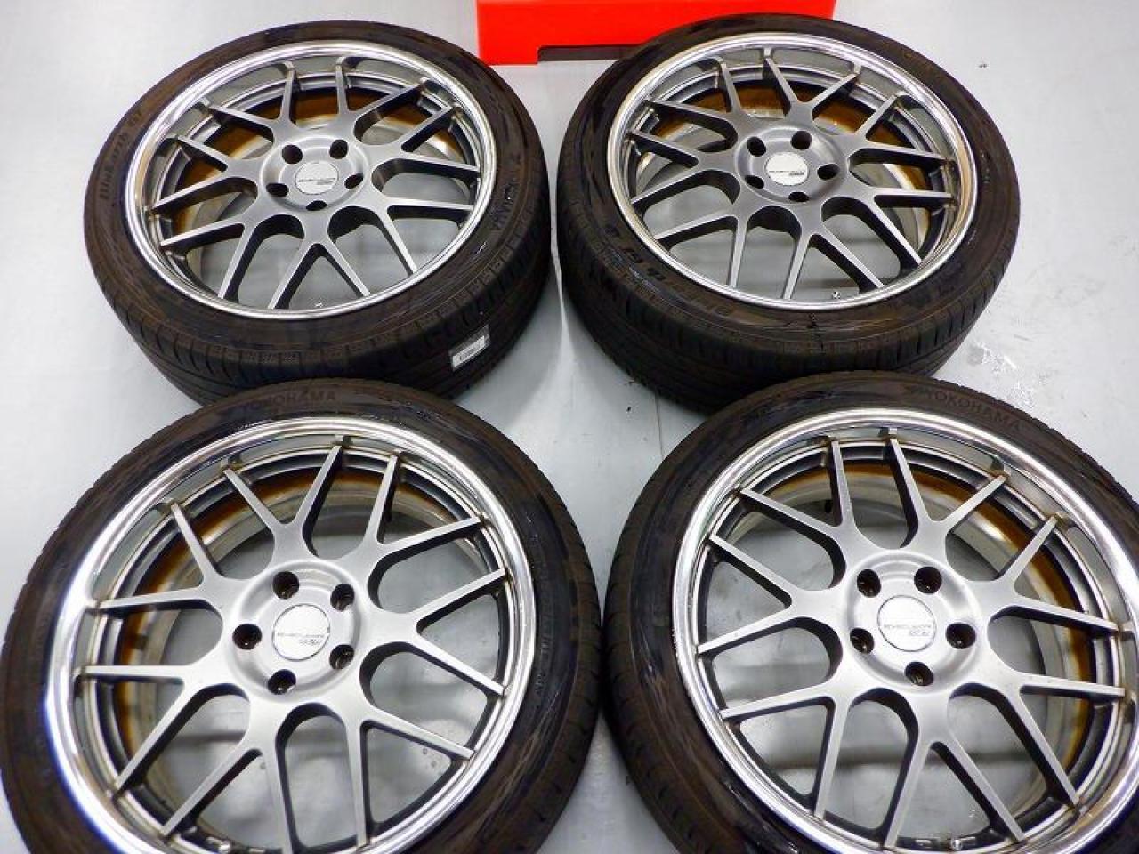 TANABE(タナベ) EXECUTOR(エグゼキューター) EX02 + YOKOHAMA(ヨコハマ) BluEarth AE51 | カー用品 タイヤホイールセット 19インチタイヤ ...