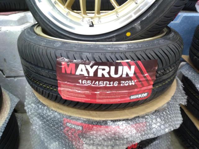 【アウトレット加工ミス製品】STEALTH Racing ME02 SGLD/P+【アウトレット未使用タイヤ4本セット】MAYRUN ...