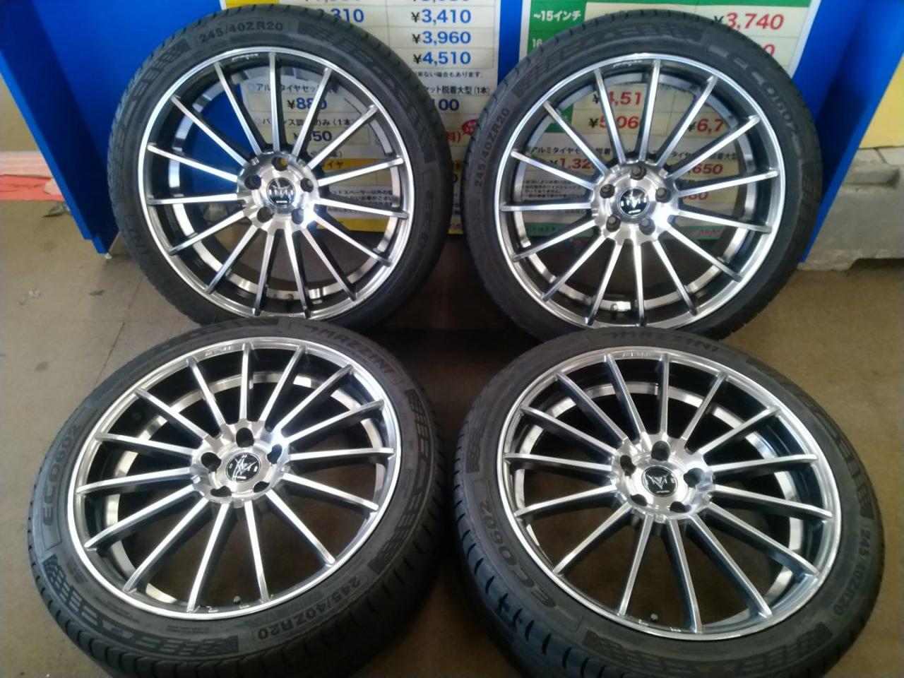 WORK RYVER F015 + MAZZINI ECO602 | カー用品 タイヤホイールセット 20インチタイヤホイールセットを通販で ...