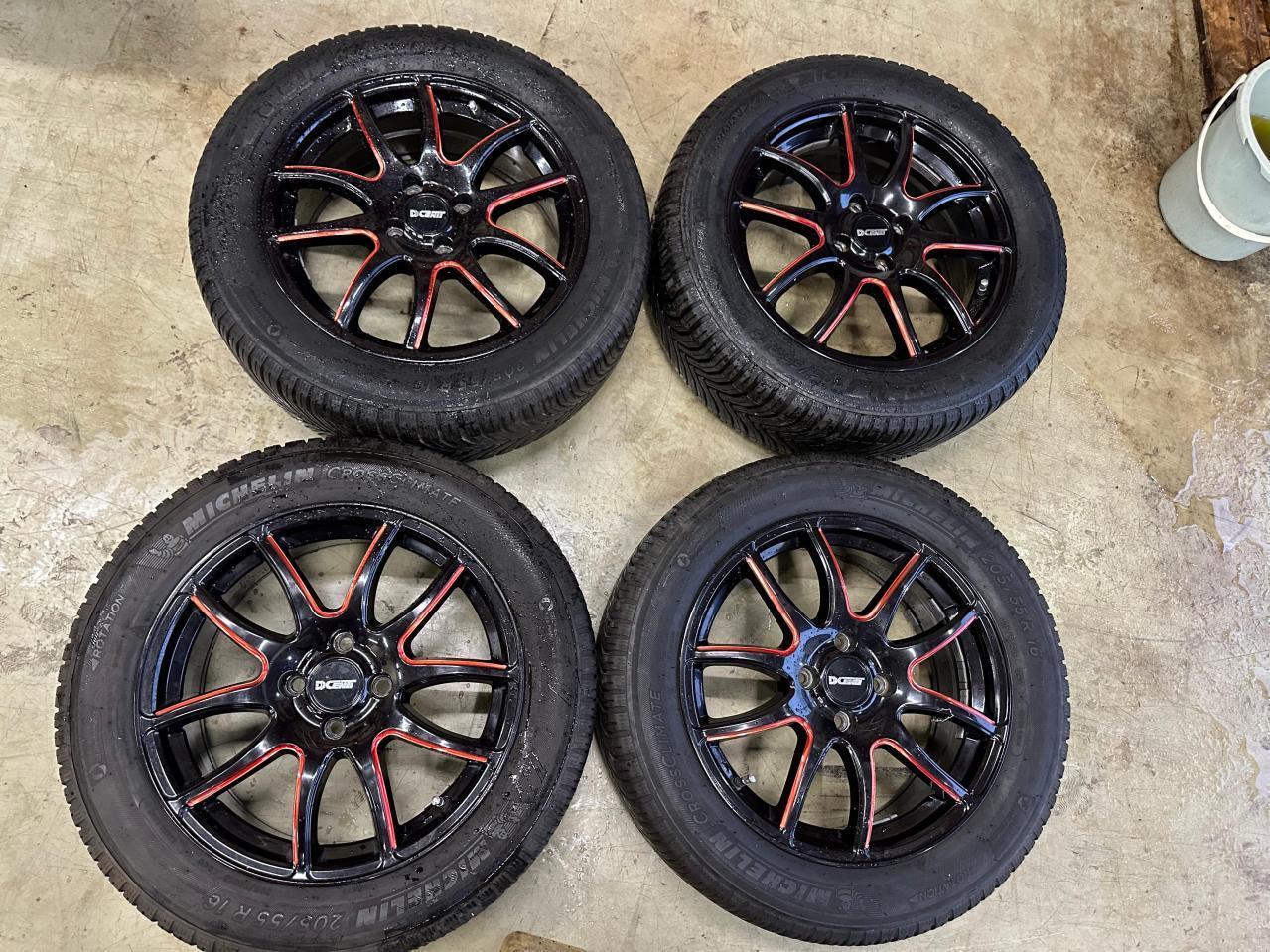 DCENTI(ディセンティ) STW10 + MICHELIN(ミシュラン) CROSSCLIMATE | カー用品 タイヤホイールセット ...