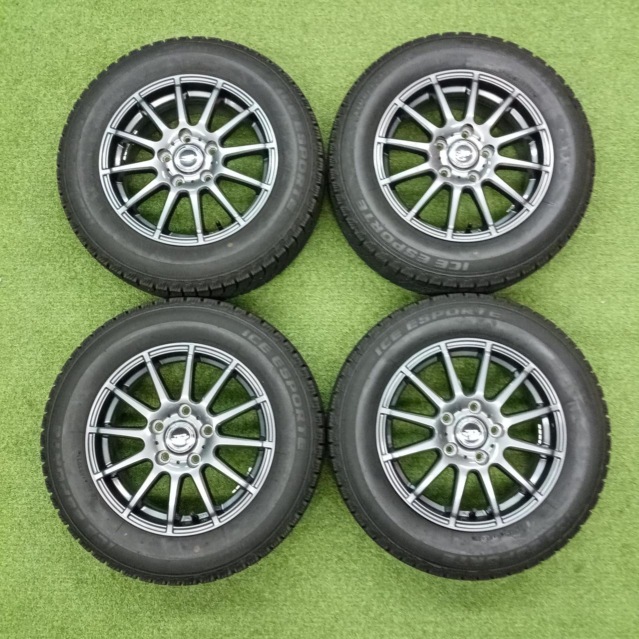 【倉庫在庫】 【weds(ウェッズ)】TEAD SPORT 12本スポークアルミ + Yellow hat ICE ESPORTE 2021年製造 | カー用品 スタッドレスタイヤホイール ...