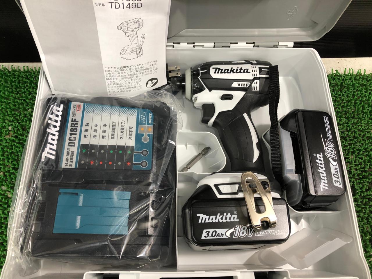 マキタ makita 充電式インパクトドライバ TD149DRFXW 18V バッテリー 充電器 ケース 取扱説明書 | 工具 ドリル、ドライバ インパクトドライバの通販 | アップガレージ ...