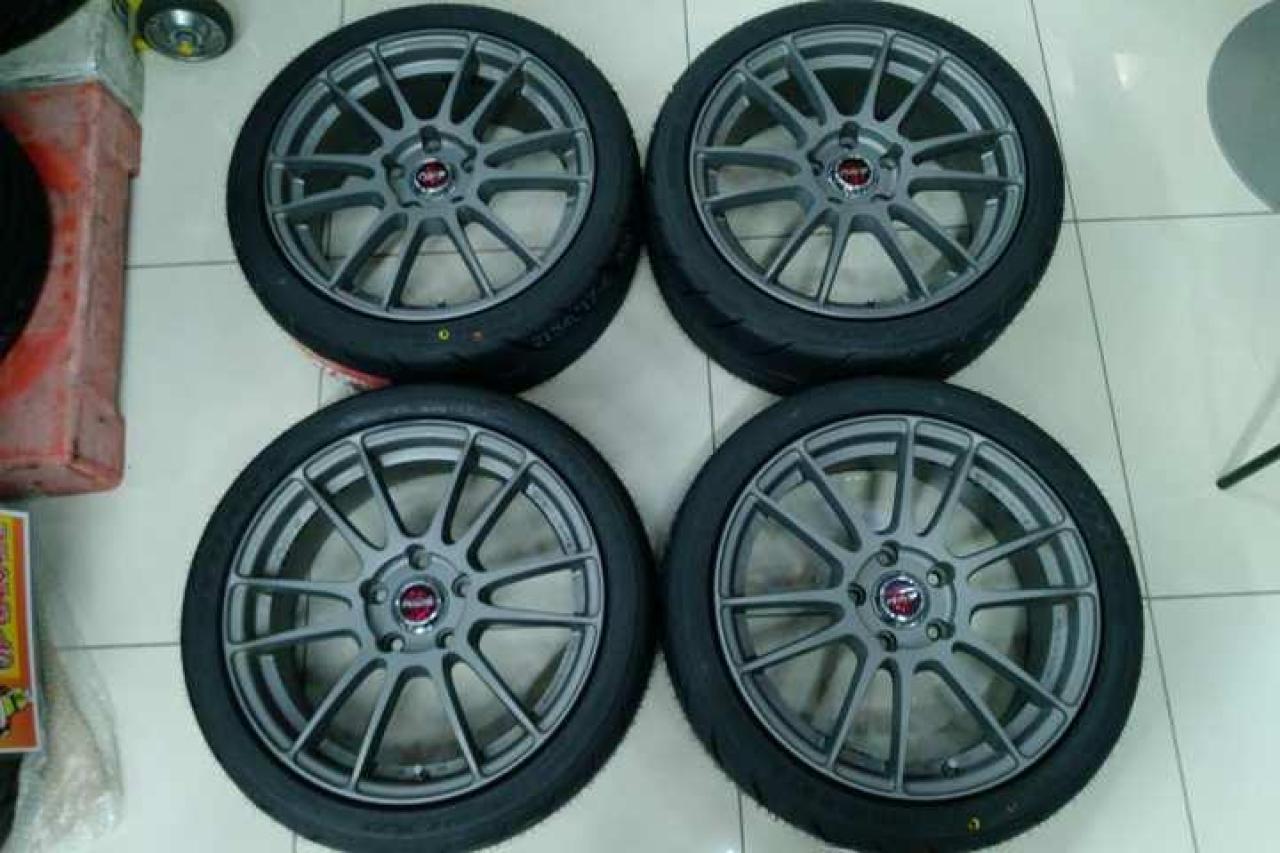 RAYS GRAM LIGHTS 57XTREME STD SPEC + SHIBATIRE(シバタイヤ) R23 300 ★スイフトスポーツ ...