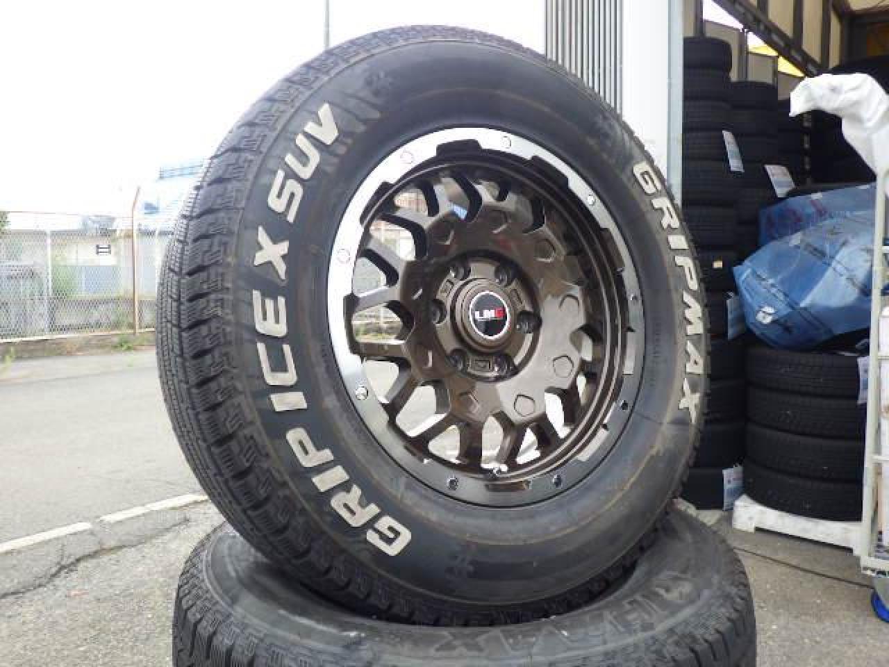 Lehrmeister(レアマイスター) LMG MS-9W + GRIP MAX GRIP ICE X SUV | カー用品 スタッドレスタイヤホイールセット 17インチスタッドレスタイヤ ...