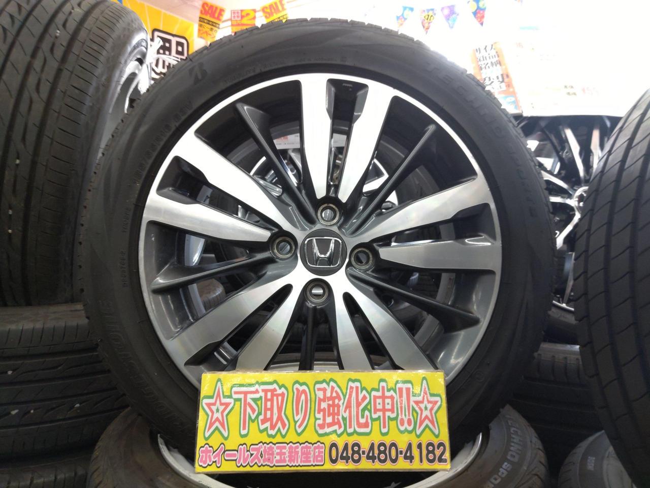 HONDA/ホンダ GK5 フィット 純正ホイール + BRIDGESTONE TECHNOSPORT | カー用品 タイヤホイールセット ...