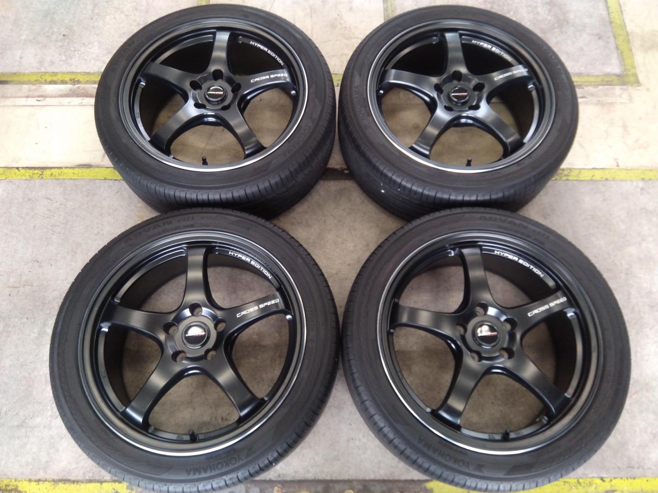 HOT STUFF CROSS SPEED CR5 + YOKOHAMA ADVAN DB V552 ☆試着無料☆ | カー用品 タイヤホイールセット 18インチタイヤホイールセットを通販で ...