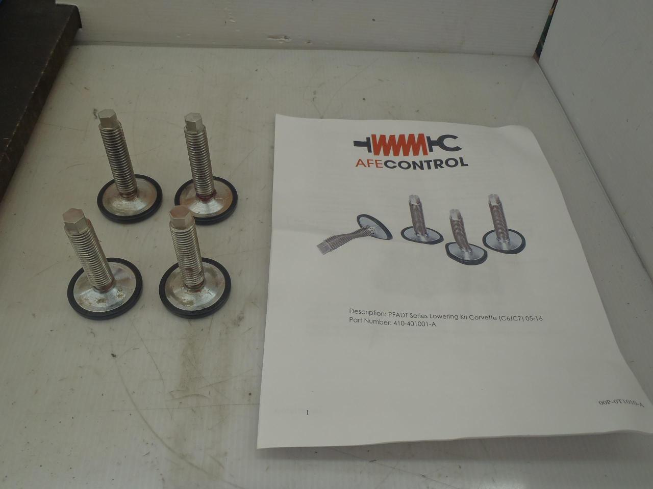AFE CONTROL PFADT Lowering Bolts シボレーコルベット C6/C7用 | カー用品 足まわり その他足まわりを ...