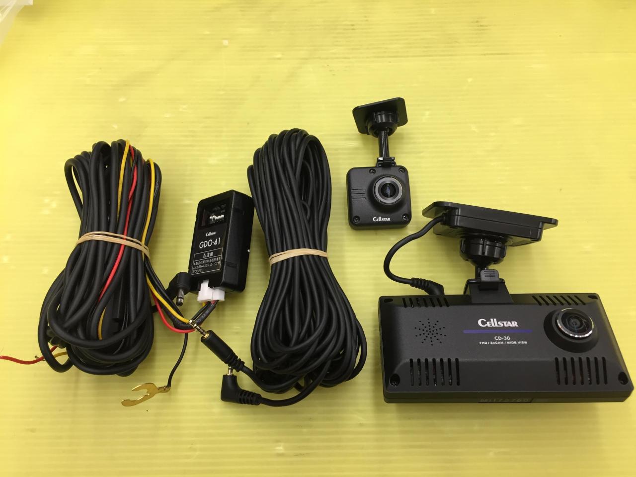 CELLSTAR CD-30+GDO-41 前後/室内3カメラドライブレコーダー | カー用品 カーAVアクセサリー ドライブレコーダーを通販で購入する | 中古カー＆バイク用品の販売なら ...