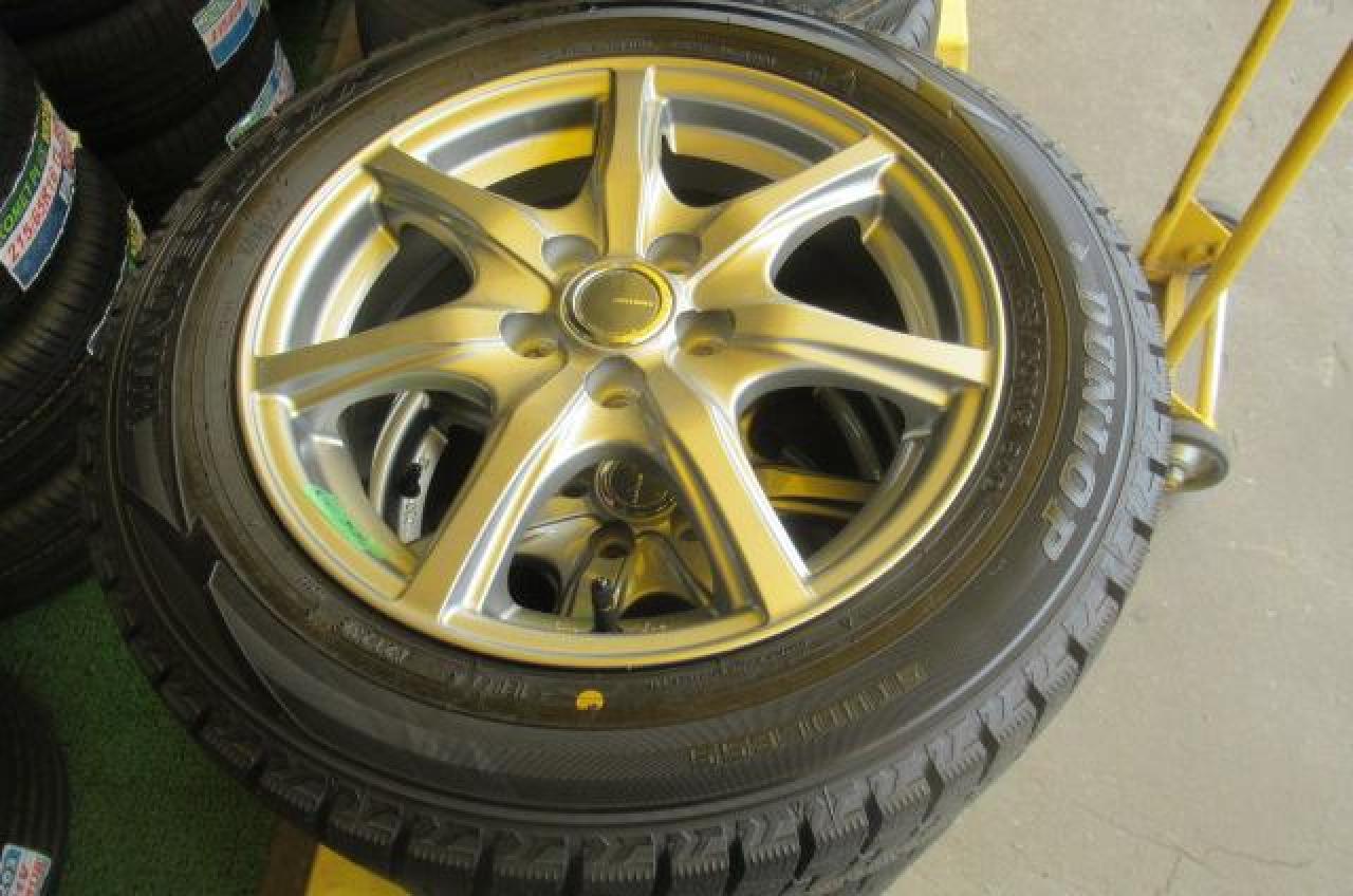 YOKOHAMA(ヨコハマ) YFC MiLLOUS Ki + DUNLOP(ダンロップ) WINTERMAX WM02 | カー用品 スタッドレスタイヤホイールセット 15インチスタッドレス ...