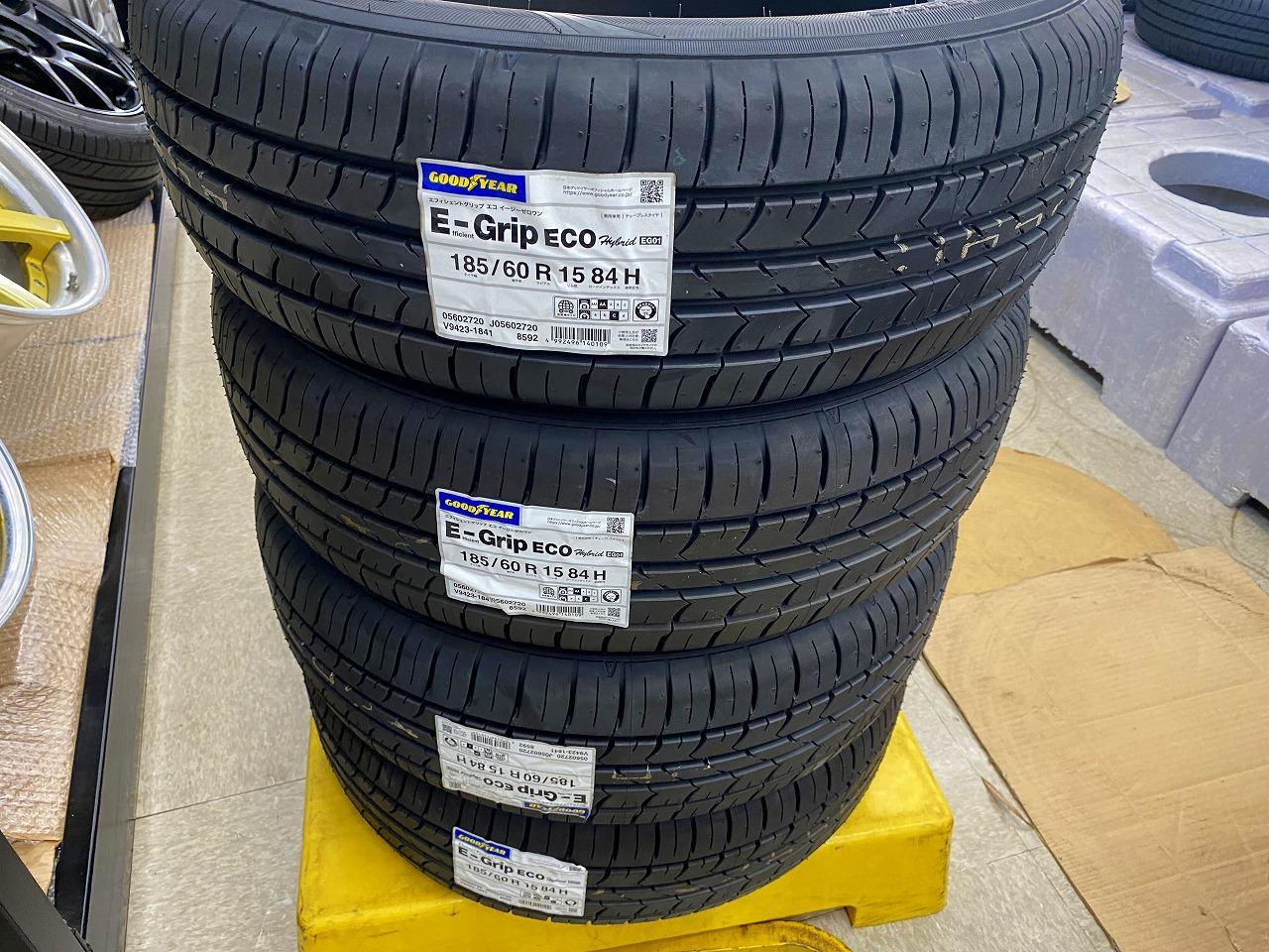 GOODYEAR(グッドイヤー) EfficiantGrip ECO EG01 185/60R15 4本 2024年製 | カー用品 タイヤ 15インチタイヤを通販で購入する | 中古カー ...