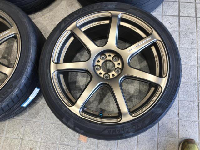 WORK EMOTION T7R + YOKOHAMA ADVAN FLEVA V701 | カー用品 タイヤホイールセット 18インチタイヤ ...