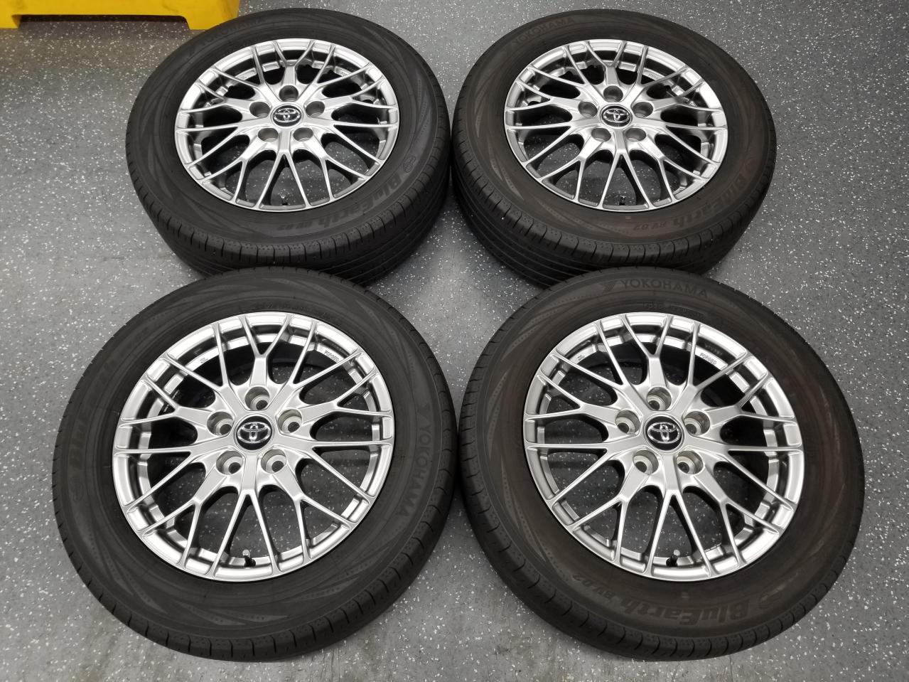 トヨタ純正(TOYOTA) 80系VOXY純正BBS鍛造ホイール + YOKOHAMA(ヨコハマ) BluEarth RV-02 | カー用品 タイヤホイールセット 16インチタイヤホイール ...