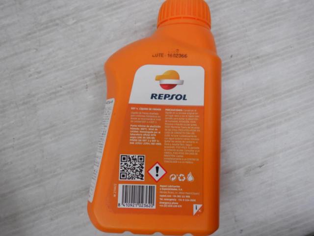 REPSOL(レプソル) MOTO DOT4 ブレーキフルード 0.5L | バイク用品 ケミカル・オイル オイル(二輪)を通販で購入する ...