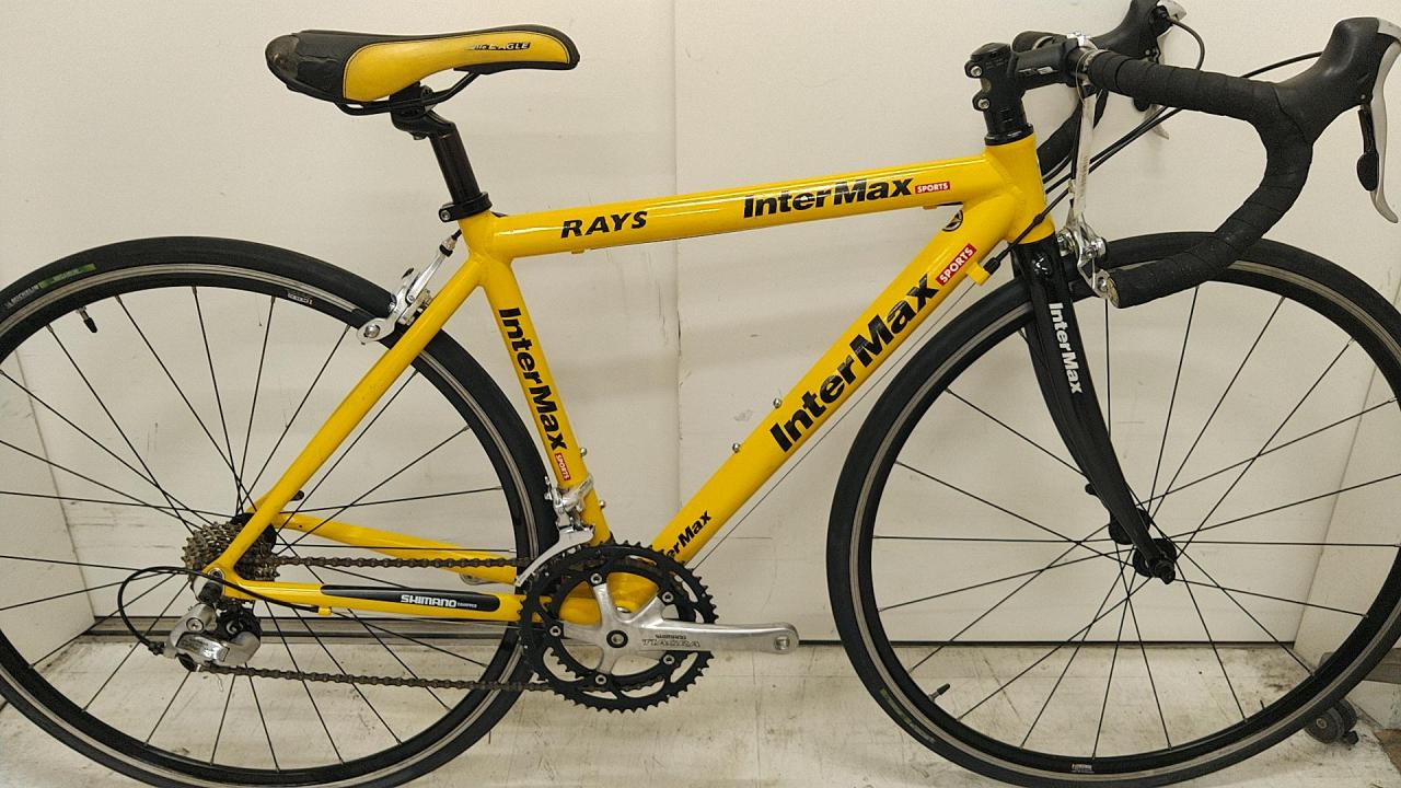 【わけあり現状販売】InterMAX RAYS 2006年頃? 700C2x9Sロードバイク イエロー 参考サイズ165-175 | 自転車 スポーツ ロードバイクを通販で購入する | 中古 ...