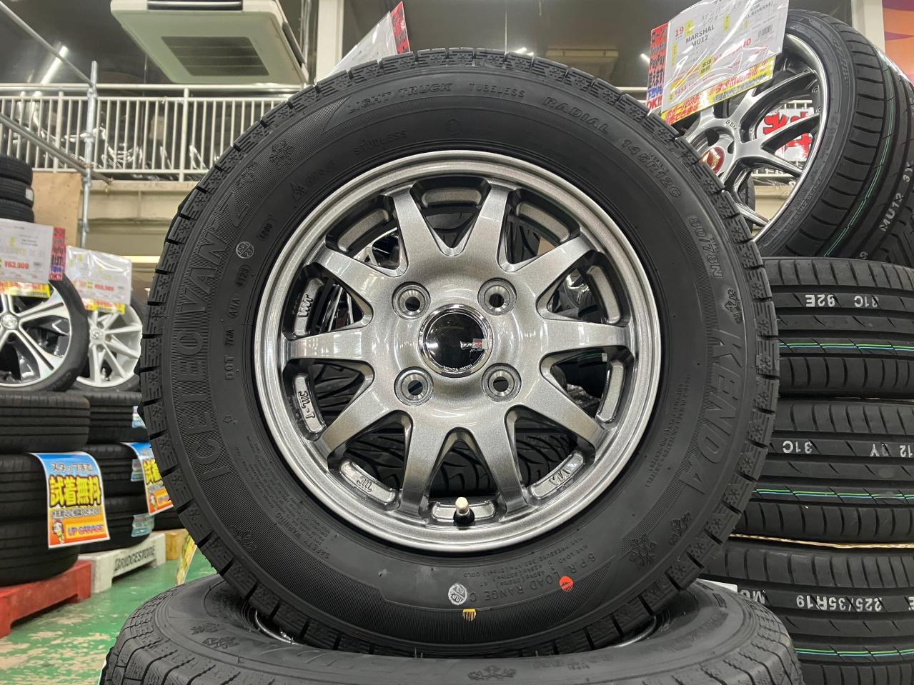 JAPAN SANYO ZACK JP-202 + KENDA(ケンダ) ICETEC VAN’Z WR01 | カー用品 スタッドレスタイヤホイールセット 12インチスタッドレスタイヤ ...