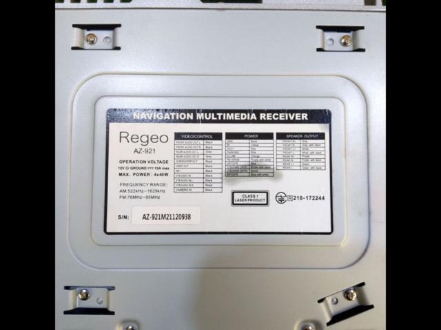 Regeo AZ-921 フローティング9インチナビゲーション | 中古品 | アップガレージ 千葉中央店 | カー用品 カーナビ(地デジ） AV一体メモリーナビ（地デジ）を通販で購入する ...