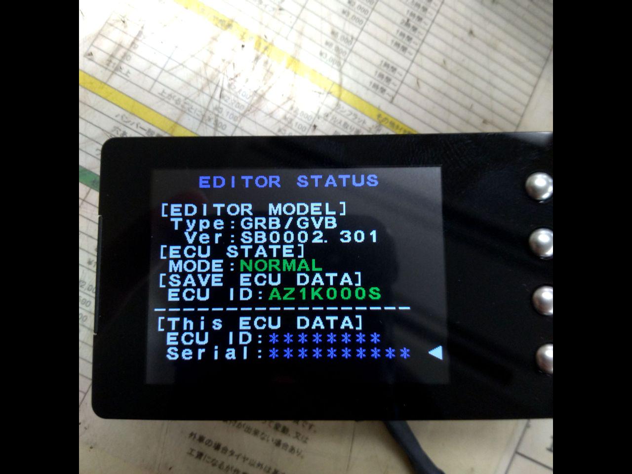 HKS Flash Editor 【インプレッサ GRF/GVF GRB/GVB レガシィ BR9/BM9 WRX STI/VAB EJ20】 | 中古品 | アップガレージ 千葉中央店 ...