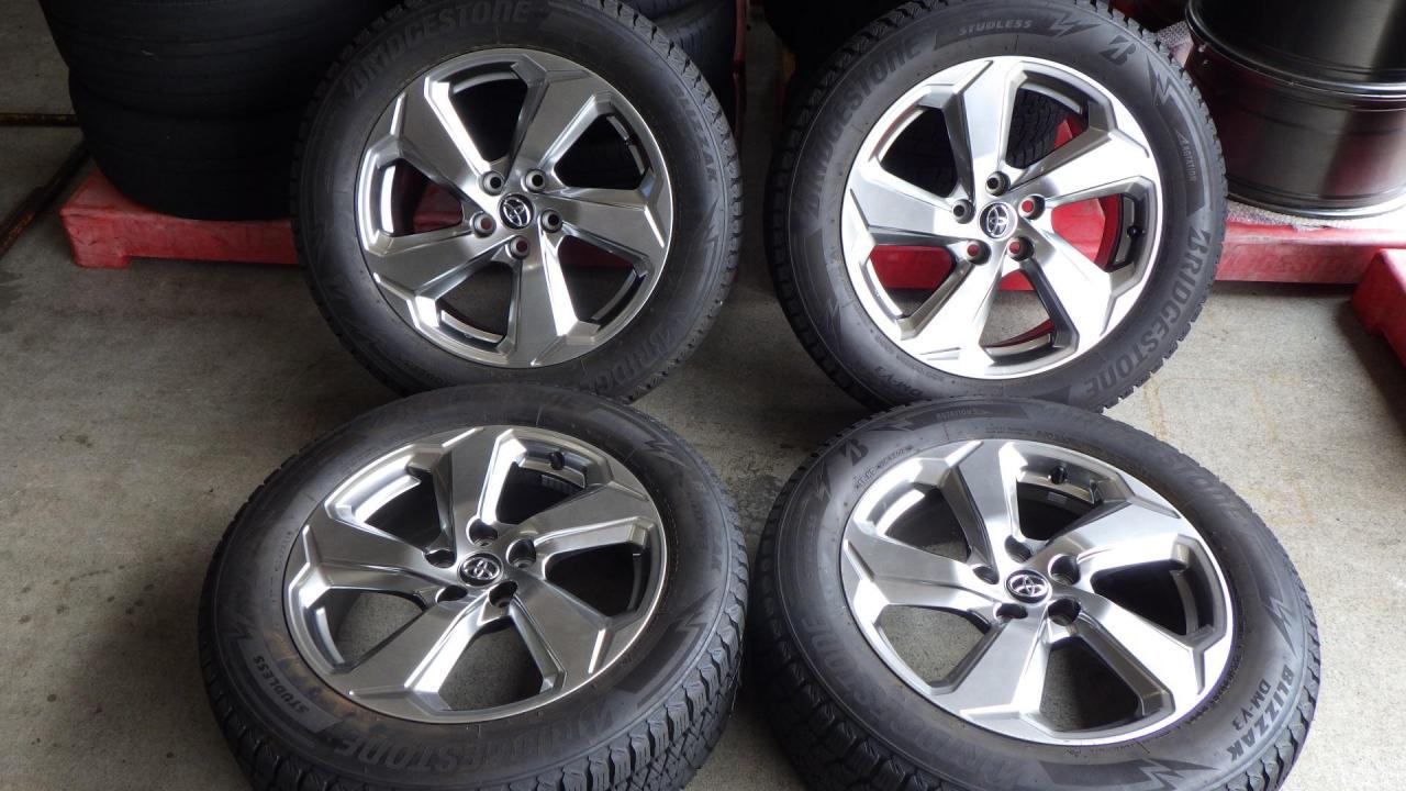 トヨタ純正(TOYOTA) RAV4 純正ホイール + BRIDGESTONE(ブリヂストン) BLIZZAK DM-V3 | カー用品 スタッドレスタイヤホイールセット 18インチ ...