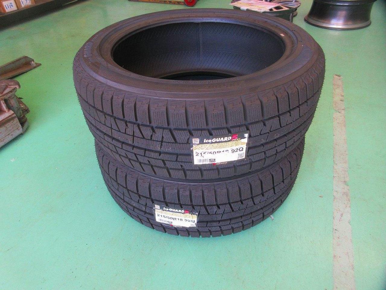 【YOKOHAMA】iceGUARD iG50plus 215/50R18 92Q 2016年製 2本 | カー用品 スタッドレスタイヤ 18インチスタッドレスタイヤを通販で購入する | 中古 ...