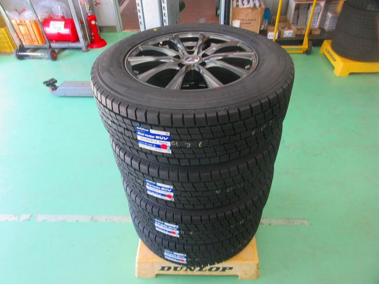 BADX D.O.S. Gavial3 + GOODYEAR ICE NAVI SUV 225/65R17 2024年製 4本セット | 新古 ...