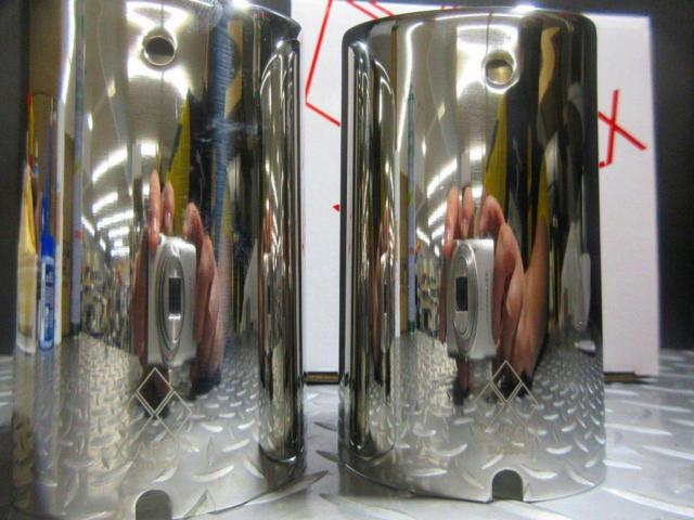 【XLABELX】 エキゾーストチップマフラーカッター スラッシュカット フォルクスワーゲン ザ・ビートルRライン 1400で使用予定でした ...