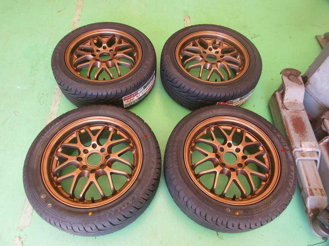 【中古ホイール未使用タイヤ】 CRIMSON RACING SPARCO(レーシングスパルコ) NS-2 + KENDA(ケンダ) KR20 ...