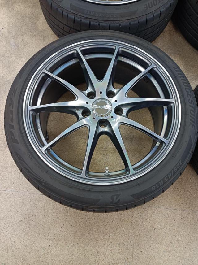 RAYS VOLK RACING G25 限定カラー ※FORGED/鍛造軽量アルミホイール!!+BRIDGESTONE Playz PX-RVⅡ 95W | 中古品 | アップガレージ 松山 ...