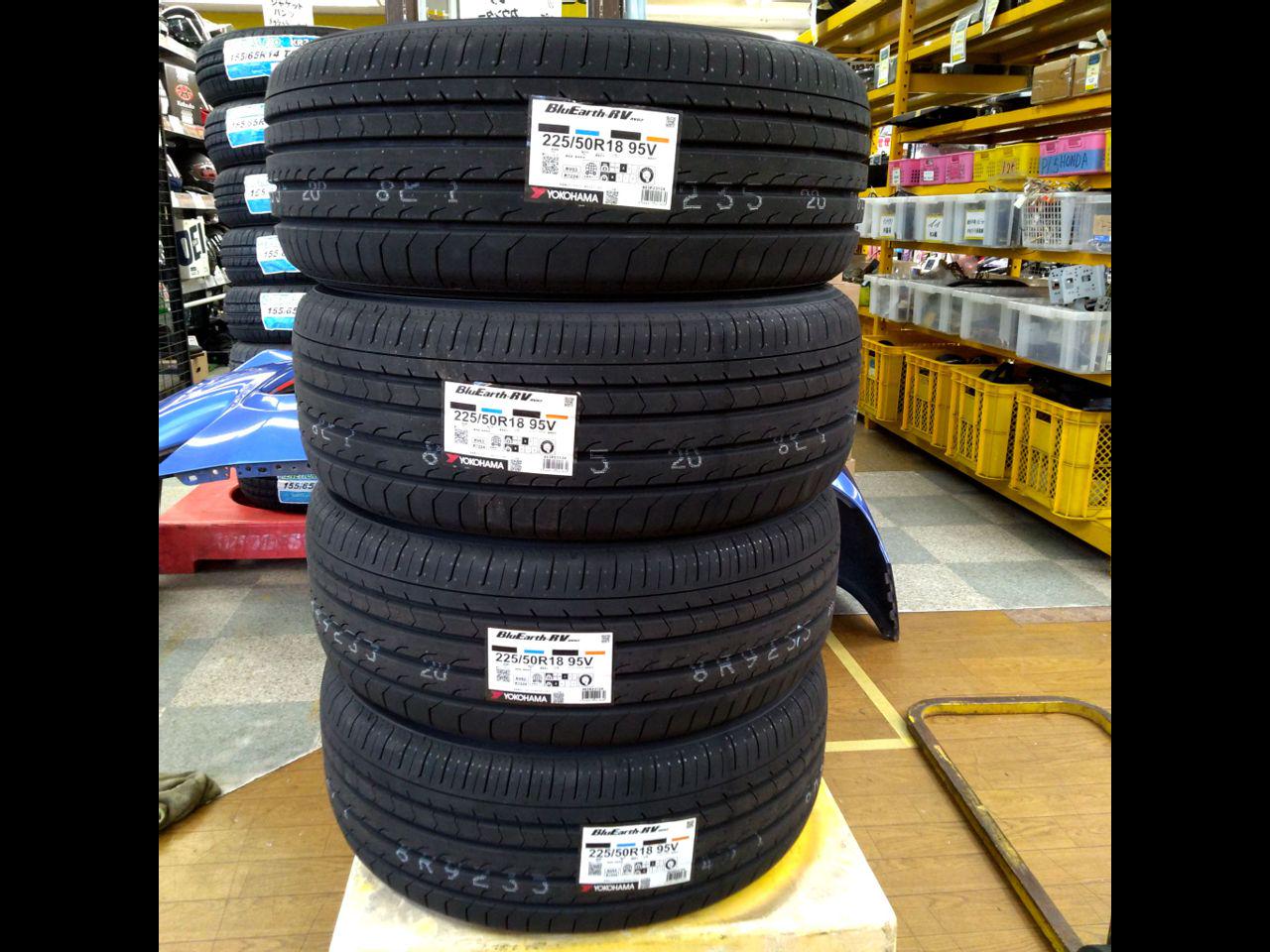 【YOKOHAMA】BluEarth-RV RV03 225/50R18 95V 4本 未使用ラベル付き | カー用品 タイヤ 18インチタイヤを通販で購入する | 中古カー＆バイク用品の販売 ...