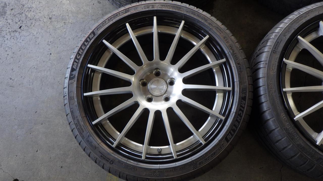 BC FORGED HB15 シルバーフィン&ブラックリムホイール + MICHELIN(ミシュラン) PILOT SPORT4 | カー用品 ...