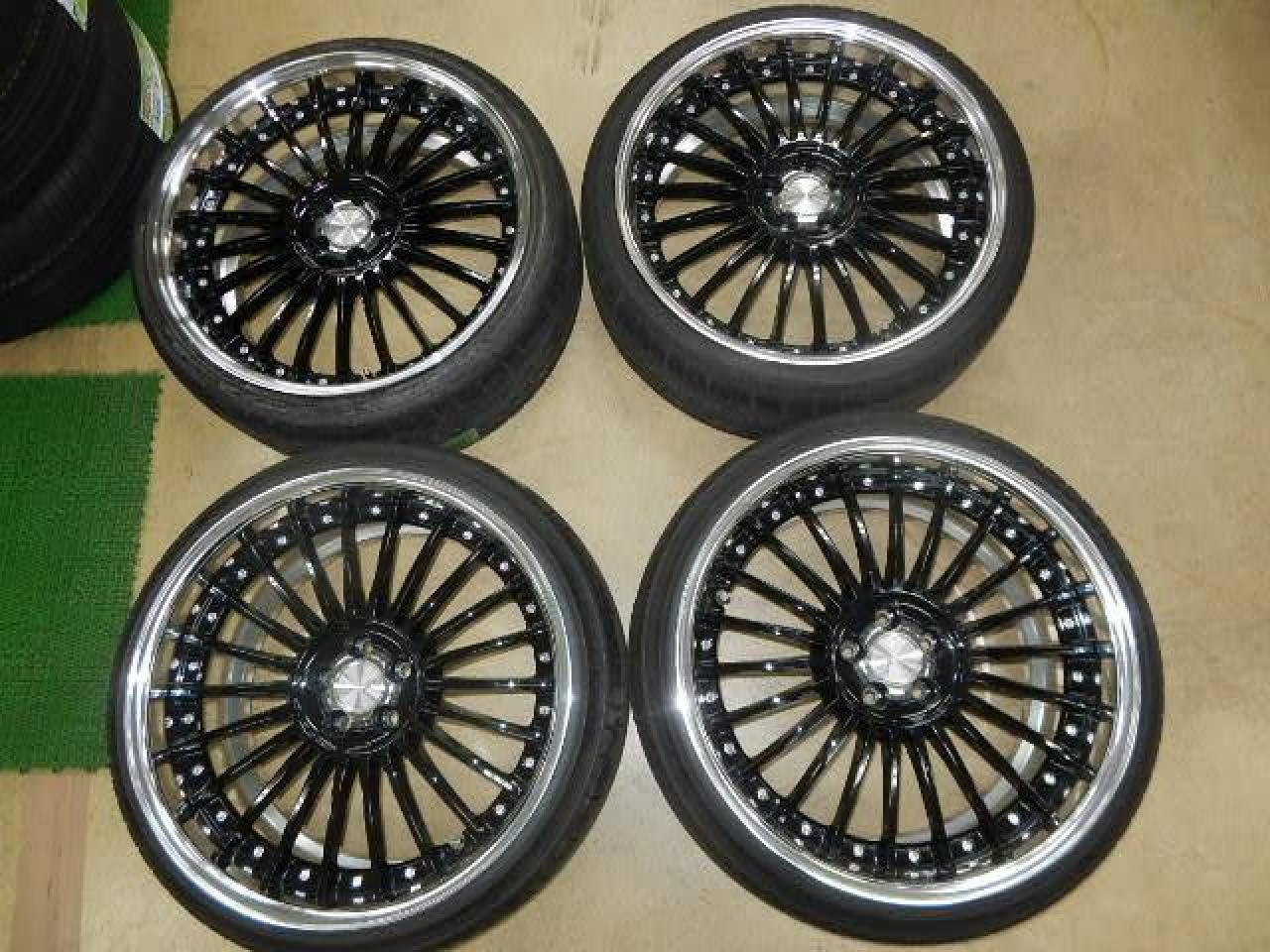 WORK(ワーク) LANVEC(ランベック) Lanvec LF1 ブラック | カー用品 タイヤホイールセット 19インチタイヤホイール ...