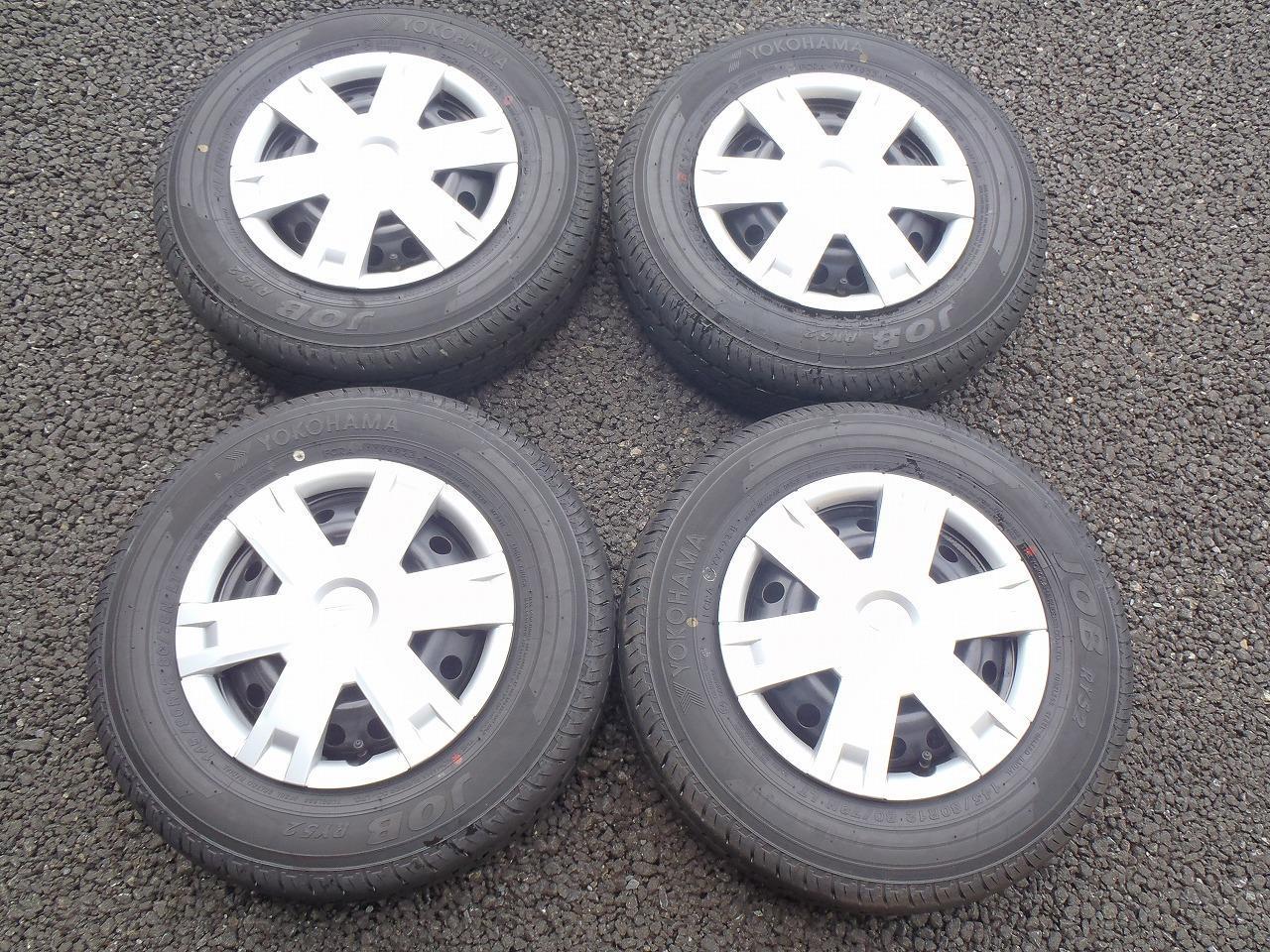 9ダイハツ(DAIHATSU) ハイゼット(S700系)純正スチールホイール + YOKOHAMA JOB RY52 145/80R12 80/78N LT | カー用品 タイヤホイールセット ...